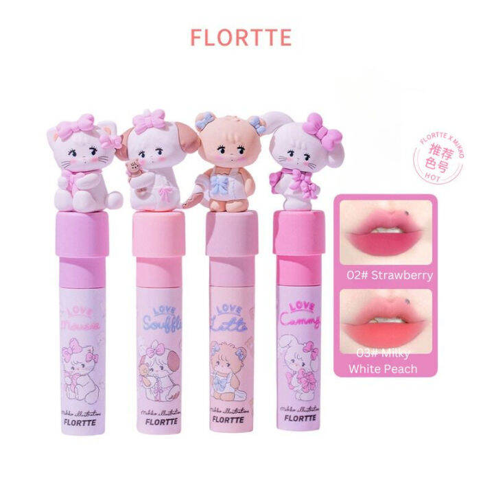 Flortte x Mikko illustrations Soft Matte Lip Cream Liquid Lipstick | Lazada