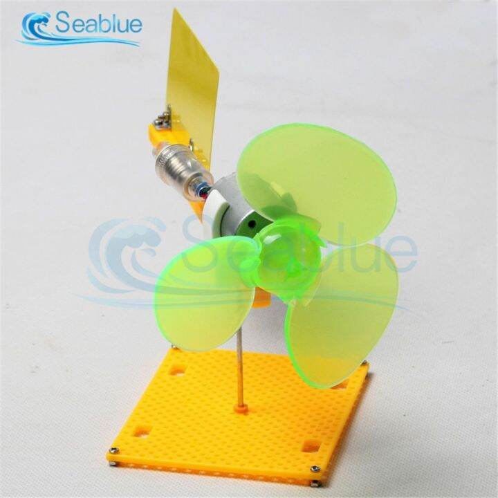 DC 0.1V-18V Micro Wind Turbines Generator Kit Small DC Motor Blades ...