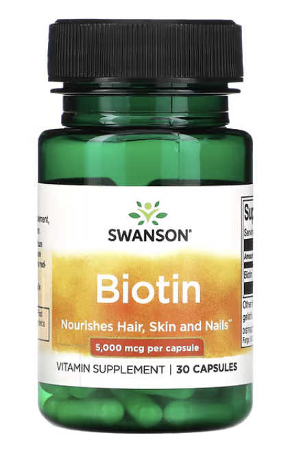 Swanson, Biotin, 5,000 mcg, 30 Capsules | Lazada PH