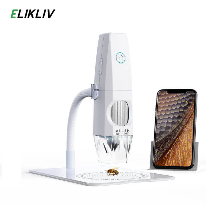 Elikliv 1080P WiFi Electron Microscope USB Mobilephone Computer ...