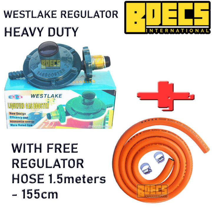 Westlake Gasbooster LPG Regulator for MGAS with Universal Rubber Hose ...