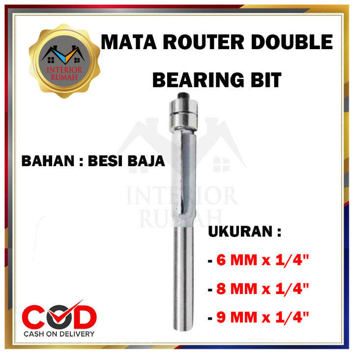 Mata Profil Router / Mata Router Double Bearing Bit 100% (Kualitas ...