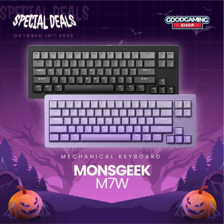 Monsgeek M7W Pre Build 65%% 68-Key Layout - Keyboard Gaming | Lazada Indonesia