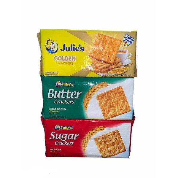 Julie's Golden Crackers (368g)/ Sugar Crackers (416g)/ Butter Crackers ...