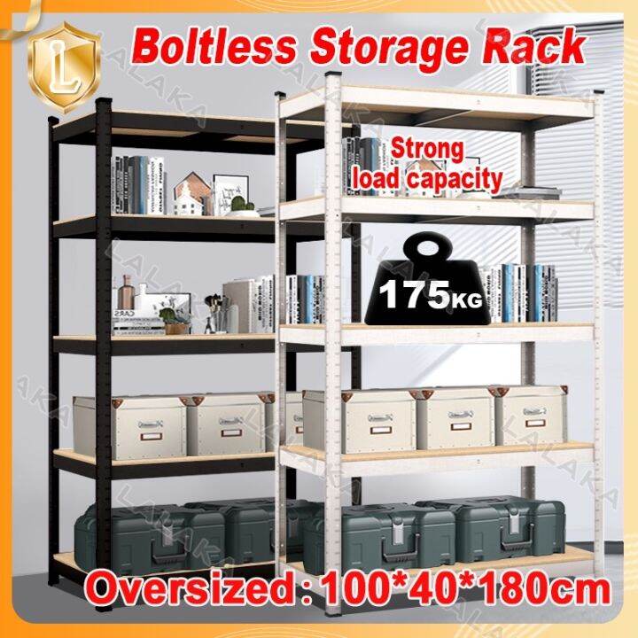 COD 180x120x40 Boltless Steel Rack Shelves 5 Layers Heavy Duty ...