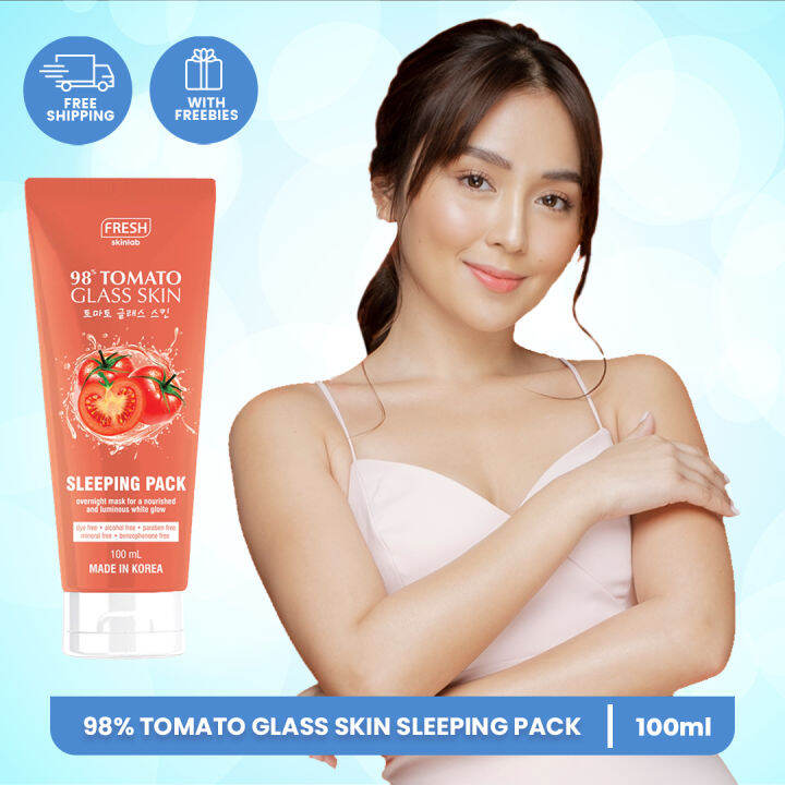 FRESH SKINLAB TOMATO SLEEPING PACK 100ML REJUVENATING GLOWING SKIN ...