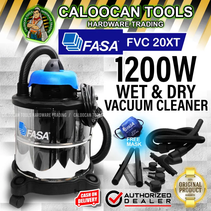 Original FASA Italy 1400W Wet & Dry Vacuum Cleaner (FVC 20XT) w/FREE Mask CALOOCAN TOOLS | Lazada PH