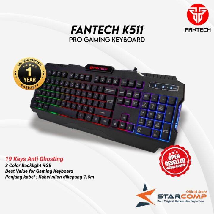 Fantech K511 Hunter Pro Gaming Keyboard | Lazada Indonesia