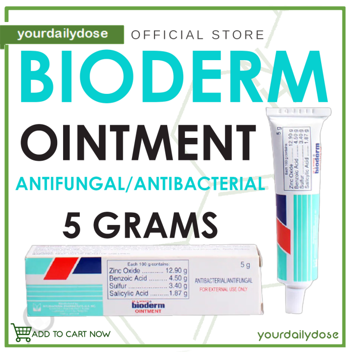BIODERM OINTMENT 5G TUBE - Antifungal/Antibacterial Oint | Lazada PH