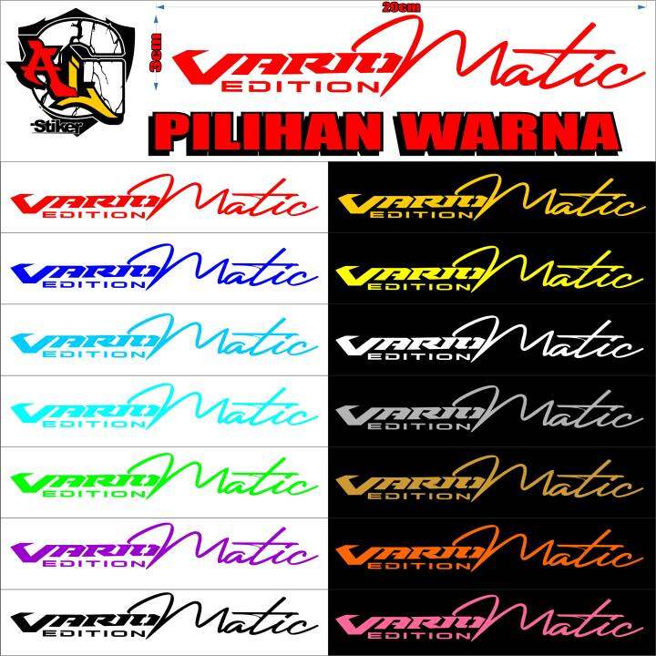 STIKER CATING VARIO/sc.043/STIKER MOTOR/TULISAN VARIO/STIKER VARIO ...