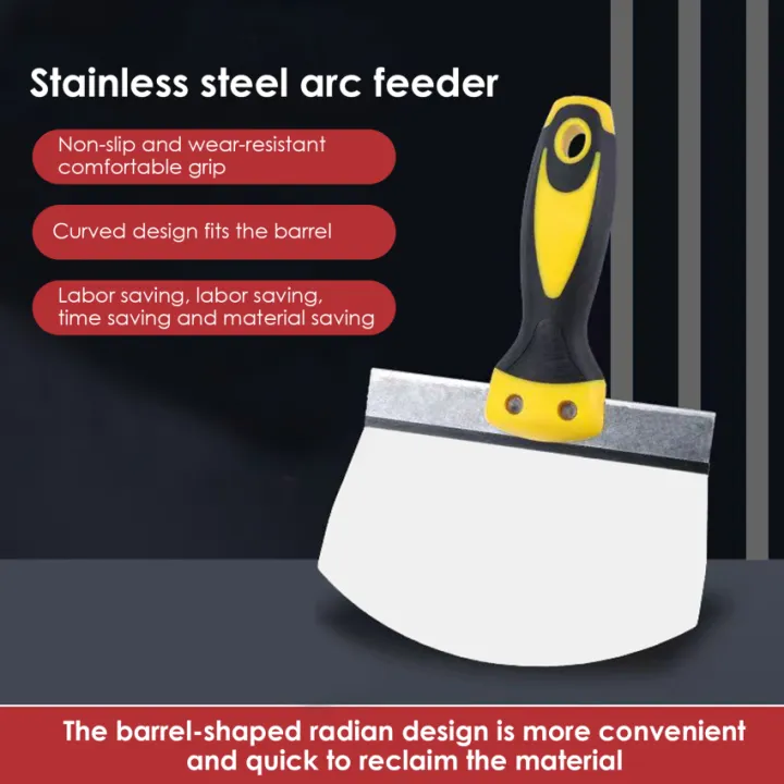 สแตนเลสสีผนังพลาสเตอร์พลั่วฉาบ K-Nife มีดโกนสีป้อนฟิลเลอร์พลั่ว ...