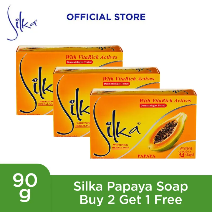 Silka Papaya Soap 90gr Buy 2 Get 1 Free | Lazada PH