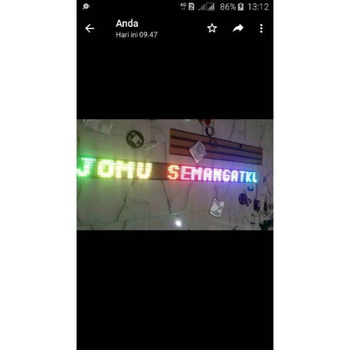 strobo running text setting via bluetooth | Lazada Indonesia