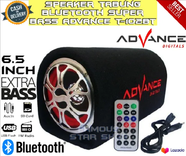 Speaker Bluetooth Aktif Portable Advance T102BT Subwoofer Karaoke Radio ...