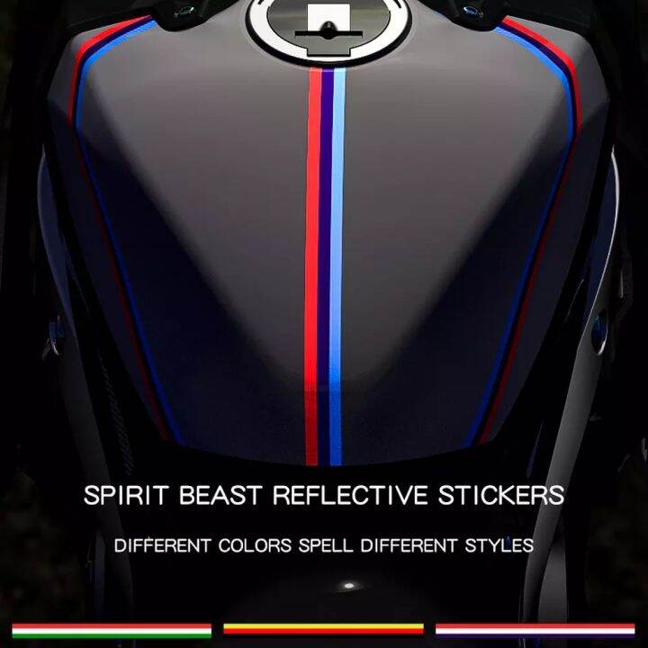 Spirit Beast Motorcycle Stickers Reflective Tape Warning Prevention 