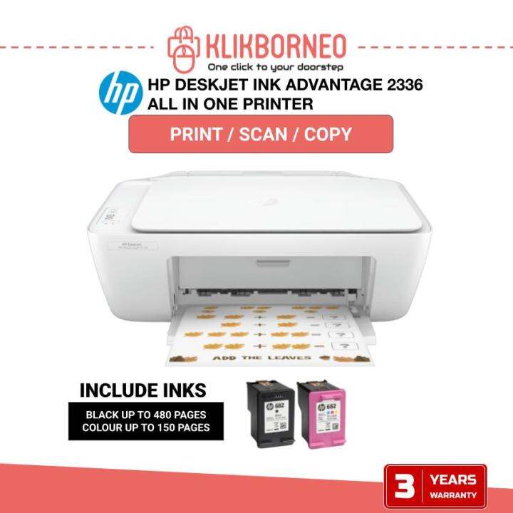 HP 2336 DeskJet Ink Advantage All In One Printer - Print / Scan / Copy ...
