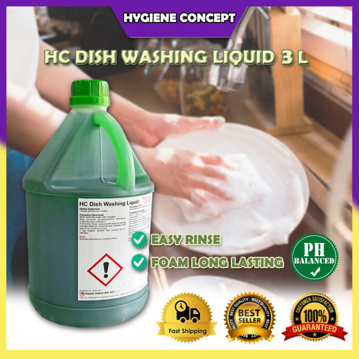 3L Concentrated Dishwashing Liquid / Dish Wash Liquid / Dish Cleaner ...