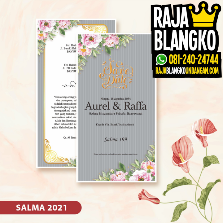BLANGKO UNDANGAN SALMA 199 | RAJA UNDANGAN | Lazada Indonesia