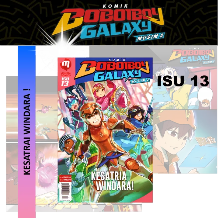 Komik BoBoiBoy Galaxy Musim 2 : Isu 13 “KESATRIA WINDARA!” Terbaru Isu | Lazada