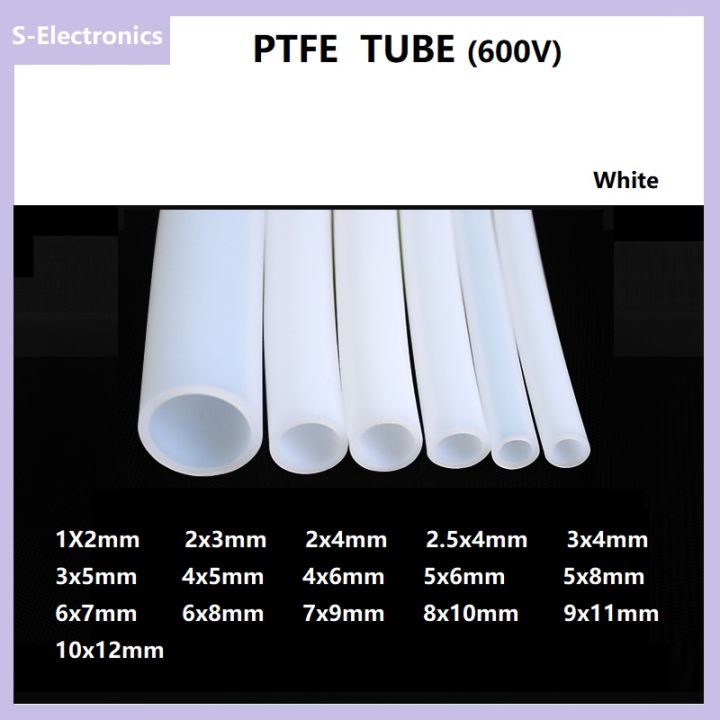 PTFE Tube ID 0.5 1 2 2.5 3 4 5 6 7 8 10 12mm F46 Insulated Hose Rigid Pipe Temperature Corrosion ...