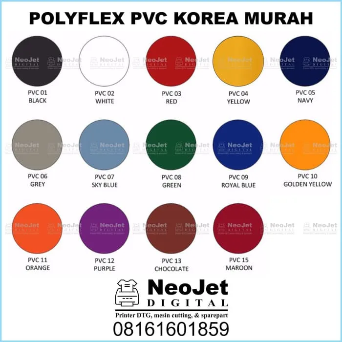 Polyflex PVC Poliflex Polyplek Korea Murah Sablon Digital | Lazada Indonesia