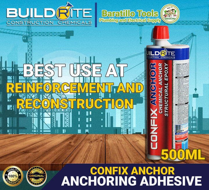 BUILDRITE CONFIX ANCHOR Injection Anchoring Adhesive - 500ML | Lazada PH