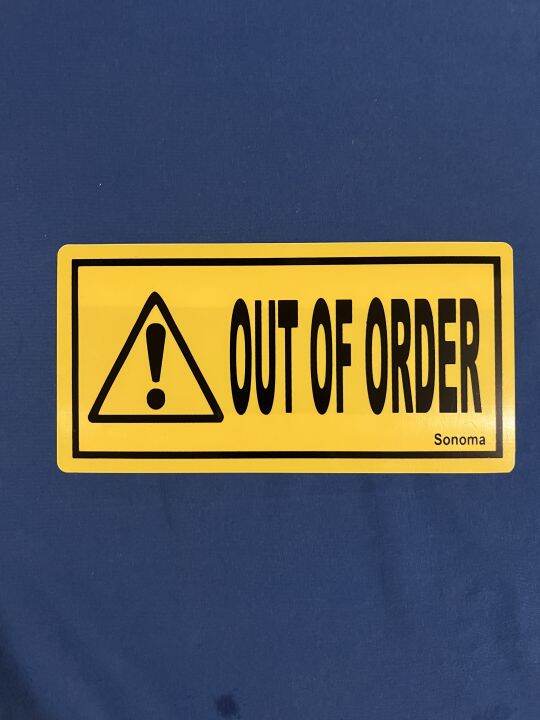 A-Mart High Impact Plastic Signage 4x8 inches Out of Order Signages ...