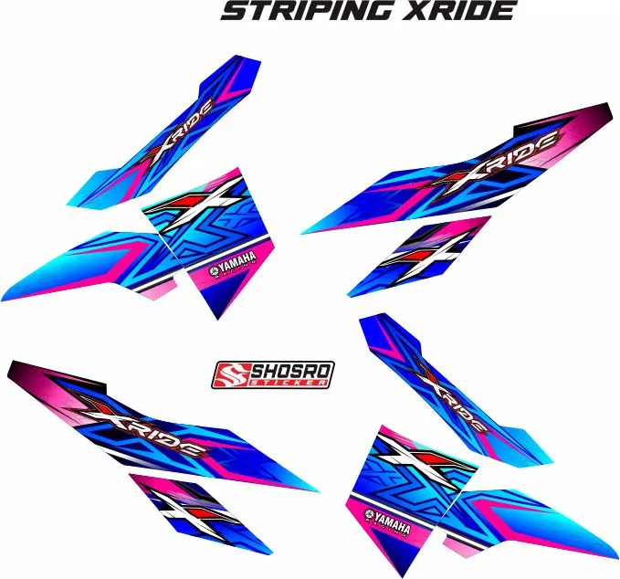 STRIPING MOTOR X-RIDE/ STIKER BUAT MOTOR YAMAHA X RIDE OLD STIKER ...