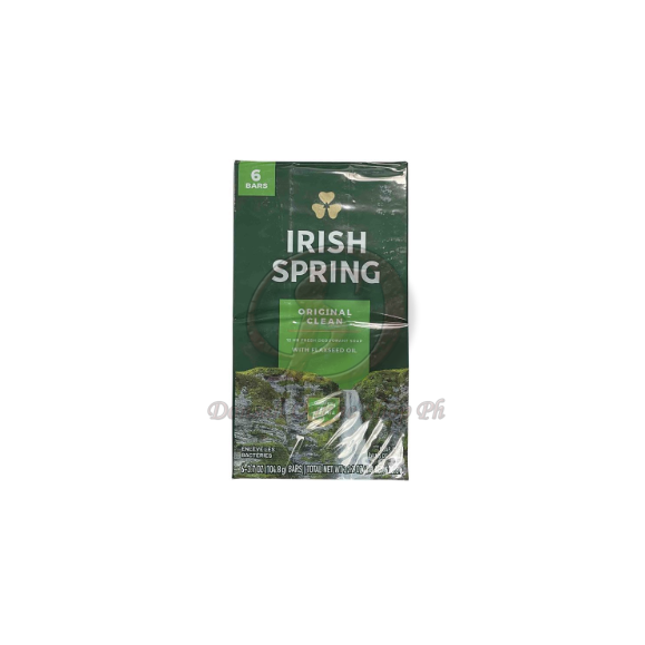 Irish Spring Original Clean 104g 6 bars 1 box | Lazada PH