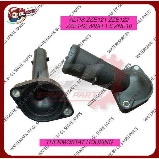 THERMOSTAT HOUSING TOYOTA ALTIS 1.6 1.8 ZZE121 ZZE122 ZZE142 WISH 1.8 ...