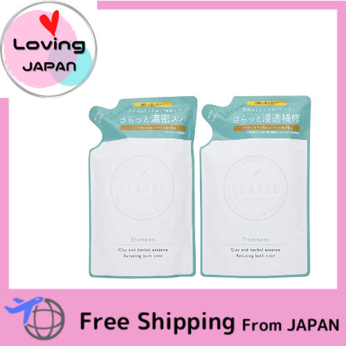 CLAYGE Shampoo & Treatment SN Slit smooth florum Suku fragrance 400 ml each | Lazada Singapore