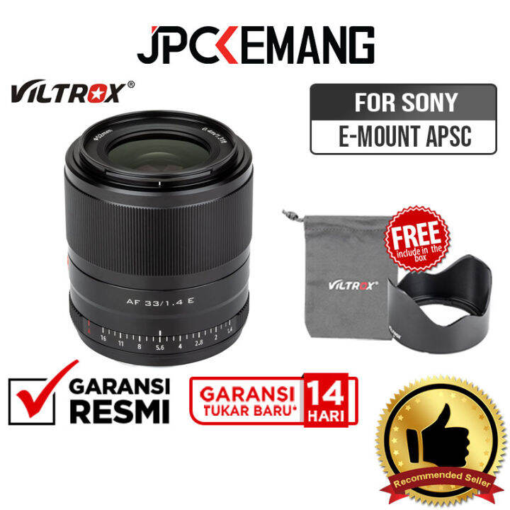 Viltrox AF 33mm f1.4 E Sony APSC Viltrox AF 33 mm f/1.4 Sony JPC KEMANG ...