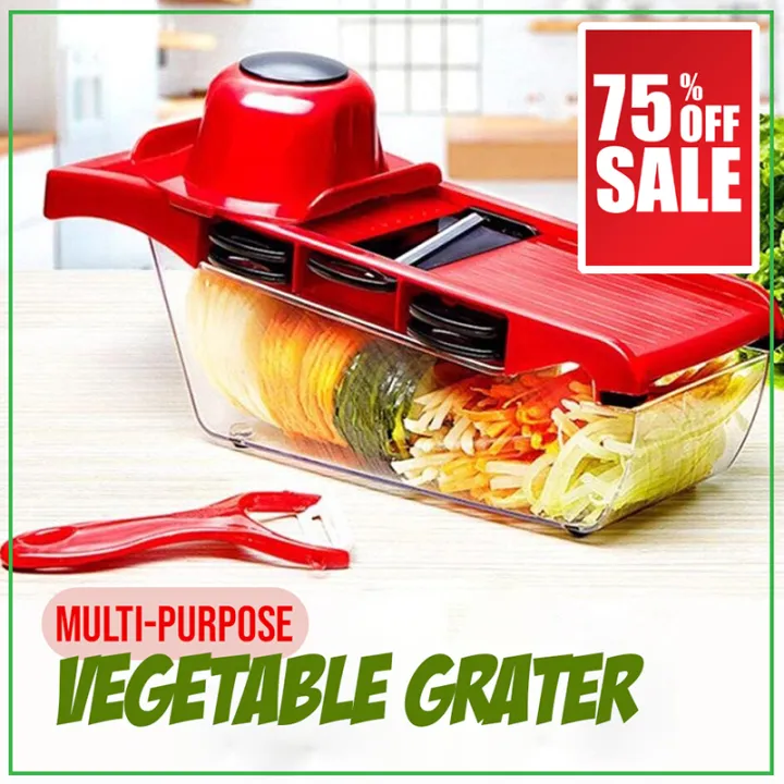 Multi-Purpose Veggie Grater(6 in 1 Professional Fruit Vegetable Grater ...