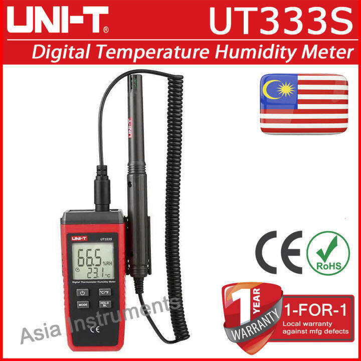 Uni-T UT333S Digital Temperature Humidity Meter | Lazada