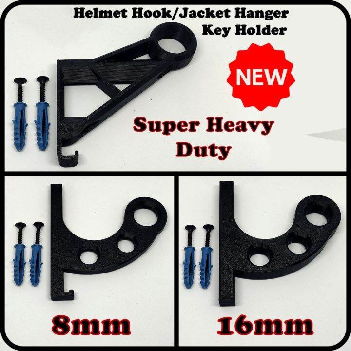 HOT SALE Universal Wall Mount Helmet Hook Holder | Lazada PH