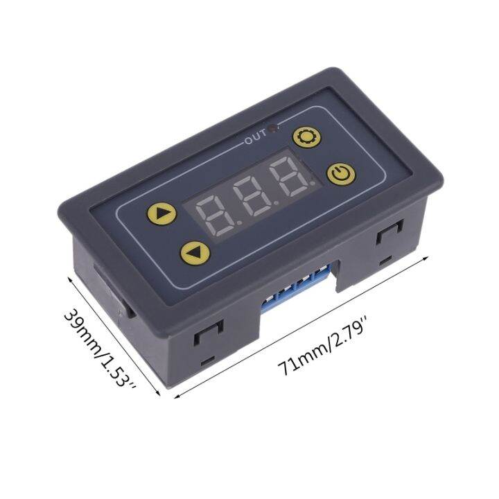 Practical Delay Relay Module with LCD Display DC 5V 12V 24V Digital Timer Cycle Delay Control ...