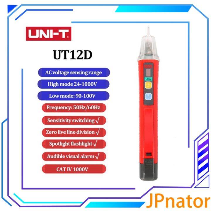 JPnator UNI T Voltage Non Contact Pen High Low Dual Mode 24 1000V ...