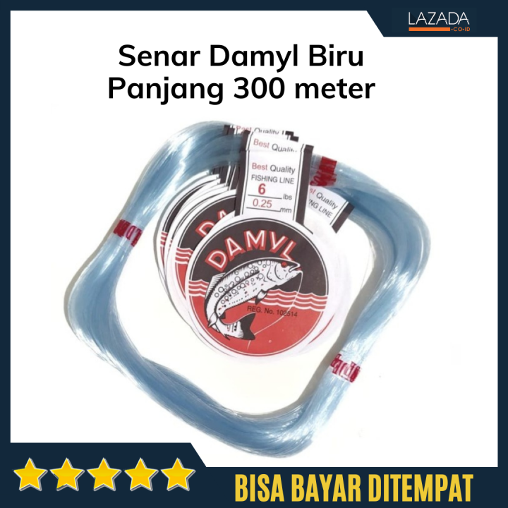 Senar Damyl Biru Panjang 300 Meter - Senar Pancing Damil Panjang 10 ...