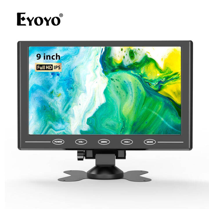 Eyoyo 9 inch Monitor, Small IPS HDMI Monitor 1024x600, HDMI VGA AV ...