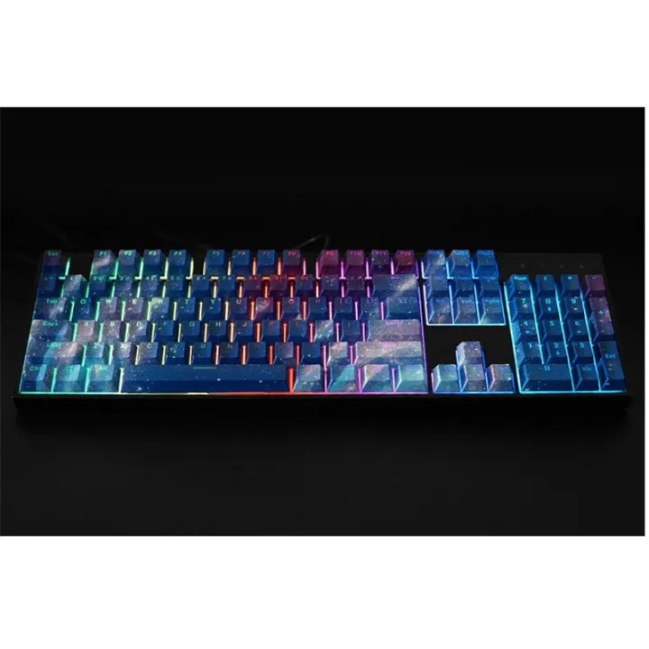 Starry Sky ABS Personality Mechanical Keyboard Keycaps Water Transfer ...