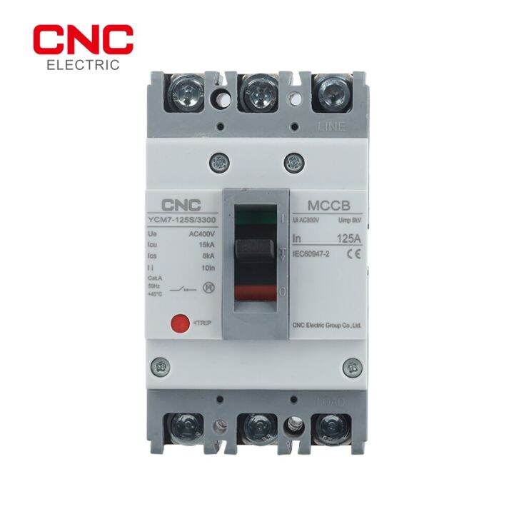 CNC YCM7-125S MCCB AC400V 15kA Solar Switch Moulded Case Circuit Breaker 3P 50A/63A/80A/100A ...