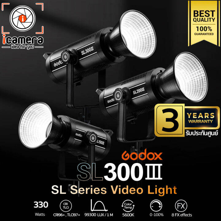 Godox LED SL300III 330W 5600K White Ver. Bowen Mount - รับประกันศูนย์ ...