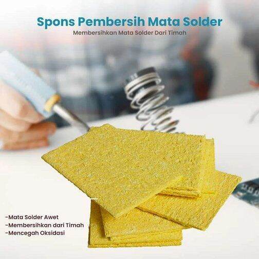 spons busa pembersih mata 6 x 6 cm solder tip cleaner sponge spon 6x6 ...