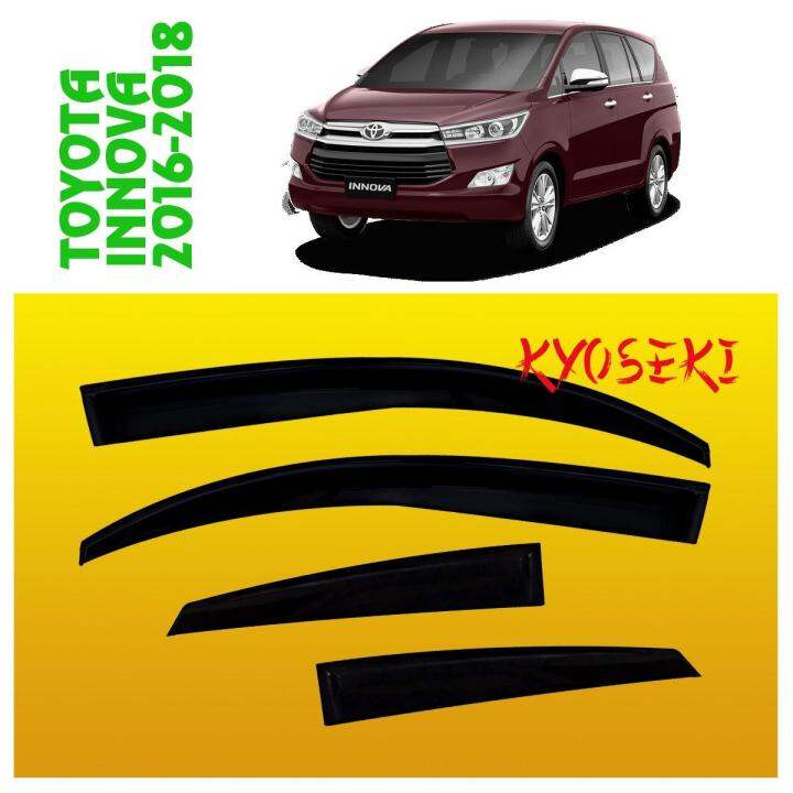 Toyota Innova 2018 Window Door Visor Black | Lazada PH