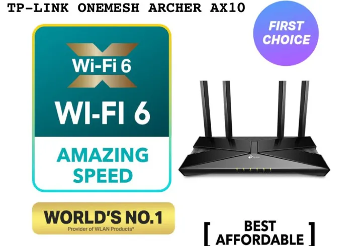 TP-Link Wifi 6 Router Onemesh Archer AX10 AX1500 Unifi/Maxis/Time ...