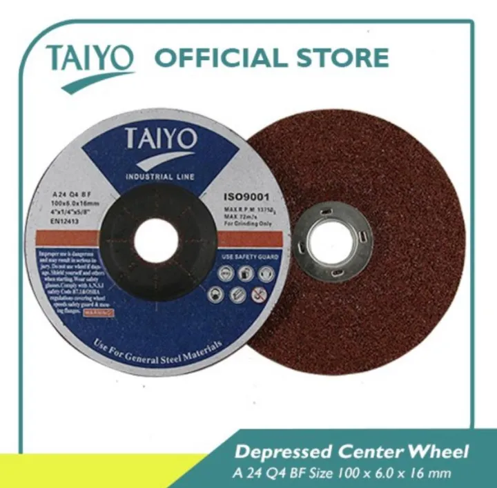 1PCS Batu Selep TAIYO 4 in Blueline - Batu Gosok Grinda TAIYO Biru 4in ...