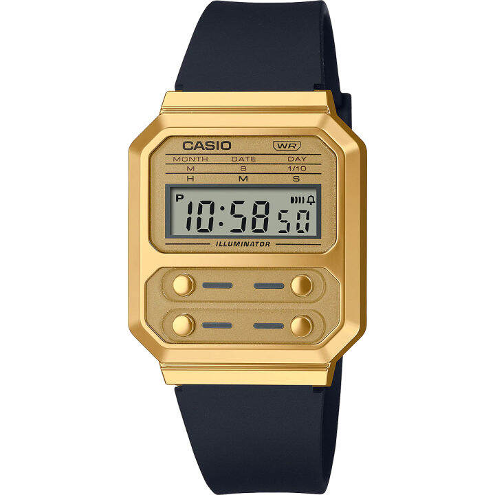 Casio Digital นาฬิกาข้อมือผู้หญิง สายเรซิน รุ่น A100WEF ของแท้ประกัน ...