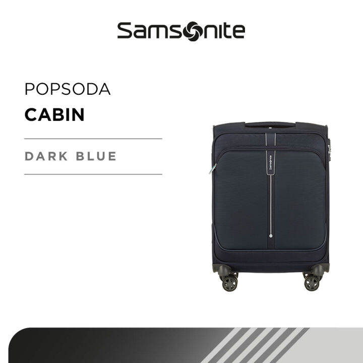 Samsonite Koper Softcase Popsoda Spinner Cabin 20" - Dark Blue | Lazada ...