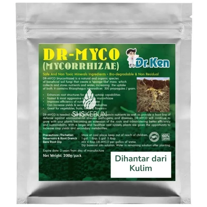 Dr Ken Dr Myco Mycorrhizae 菌根菌 Root Booster 200g Baja Mikrob MYCHORIZAL ...
