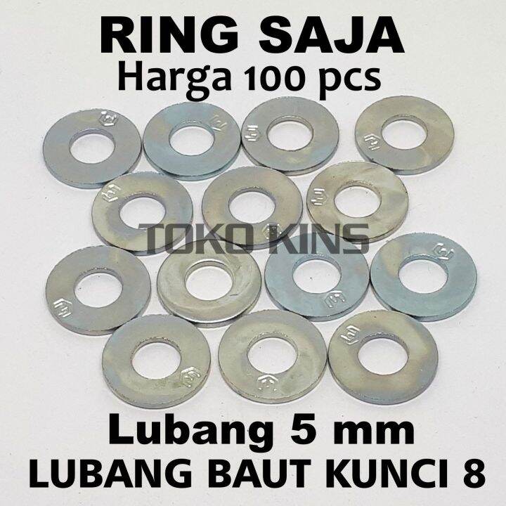 Ring Plat M5 putih 5mm per 100 pcs Kunci 8 | Lazada Indonesia